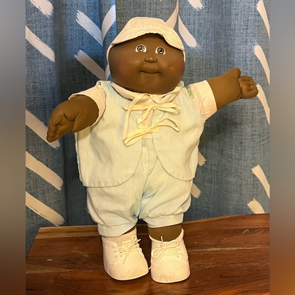 Cabbage Patch Kids | Toys | Cabbage Patch Kid Boy Doll In Cpk Branded Clothing | Poshmark